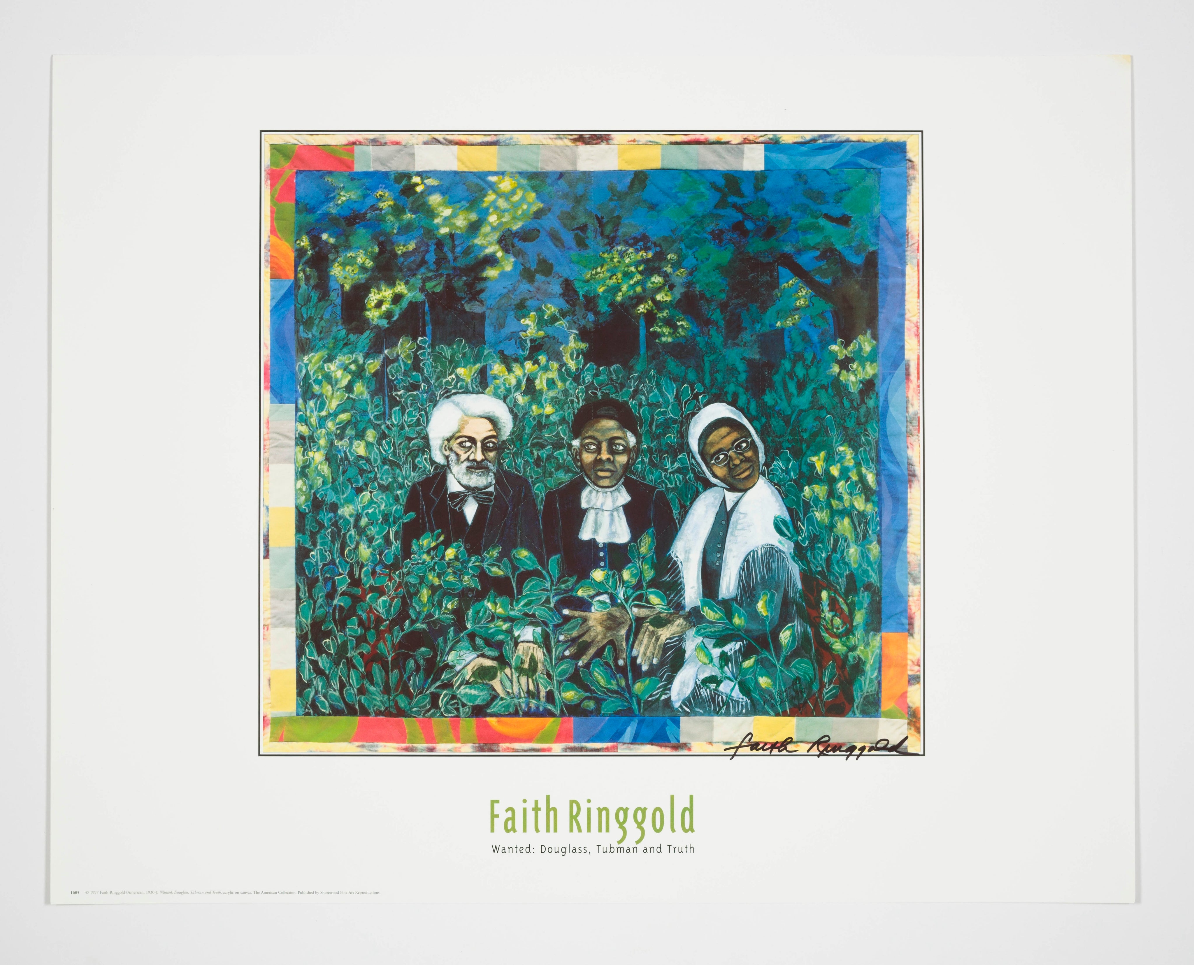 Faith Ringgold 'Wanted Douglas, Tubman, Truth' Poster – ACA Galleries ...