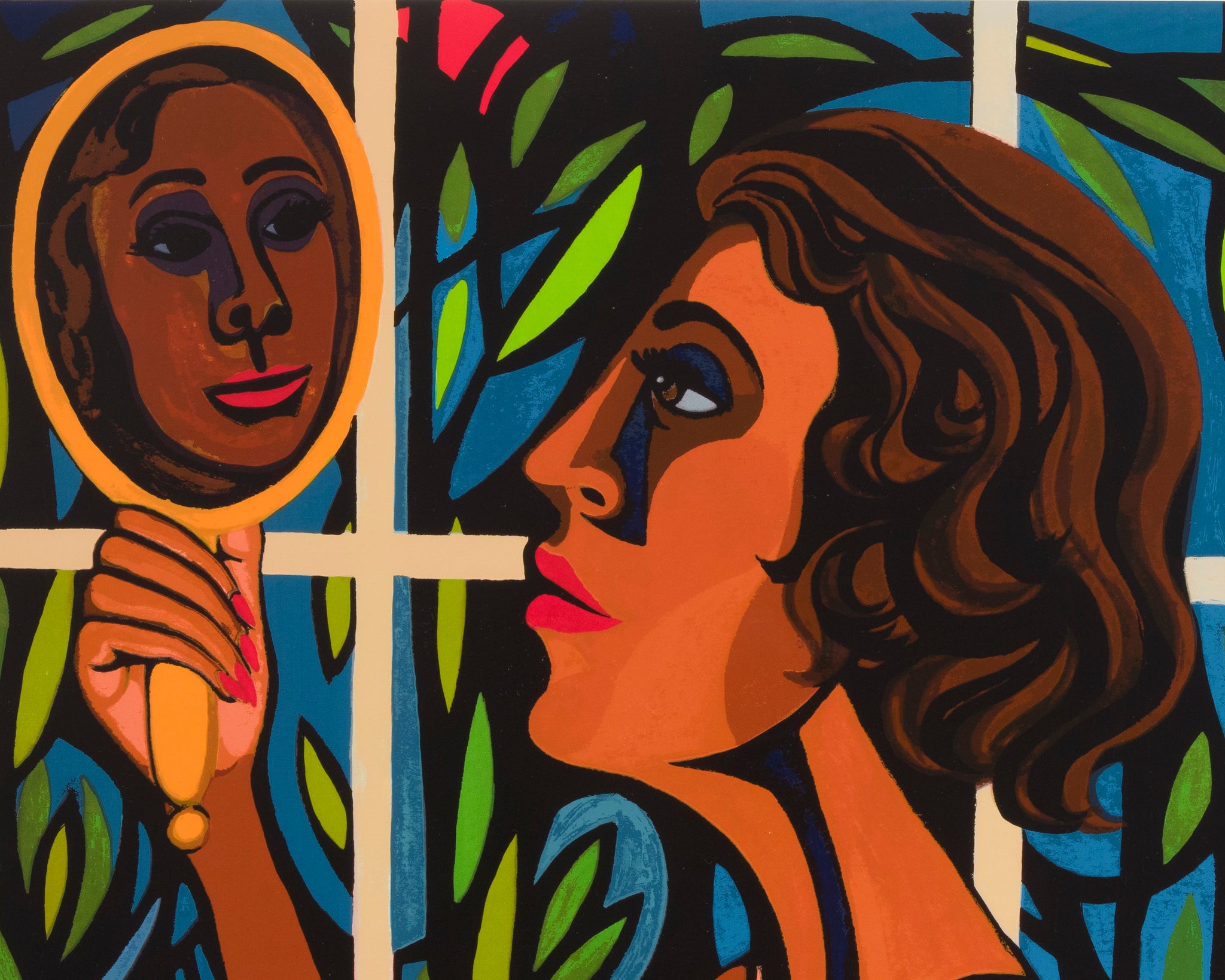 FAITH RINGGOLD 'Woman Looking in a Mirror' (2022) – ACA Galleries est. 1932